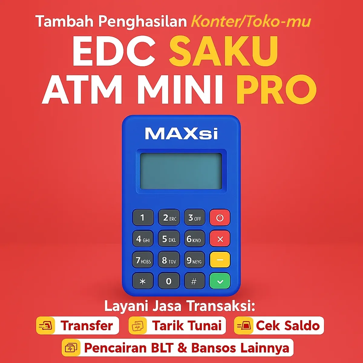 EDC Saku: ATM Mini Pro Solusi Agen Tarik Tunai Termurah