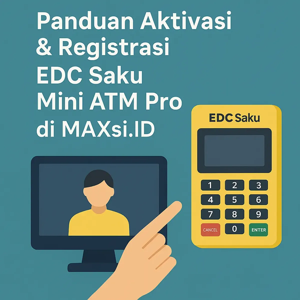 Panduan Aktivasi & Registrasi EDC Saku Mini ATM Pro di MAXsi.ID